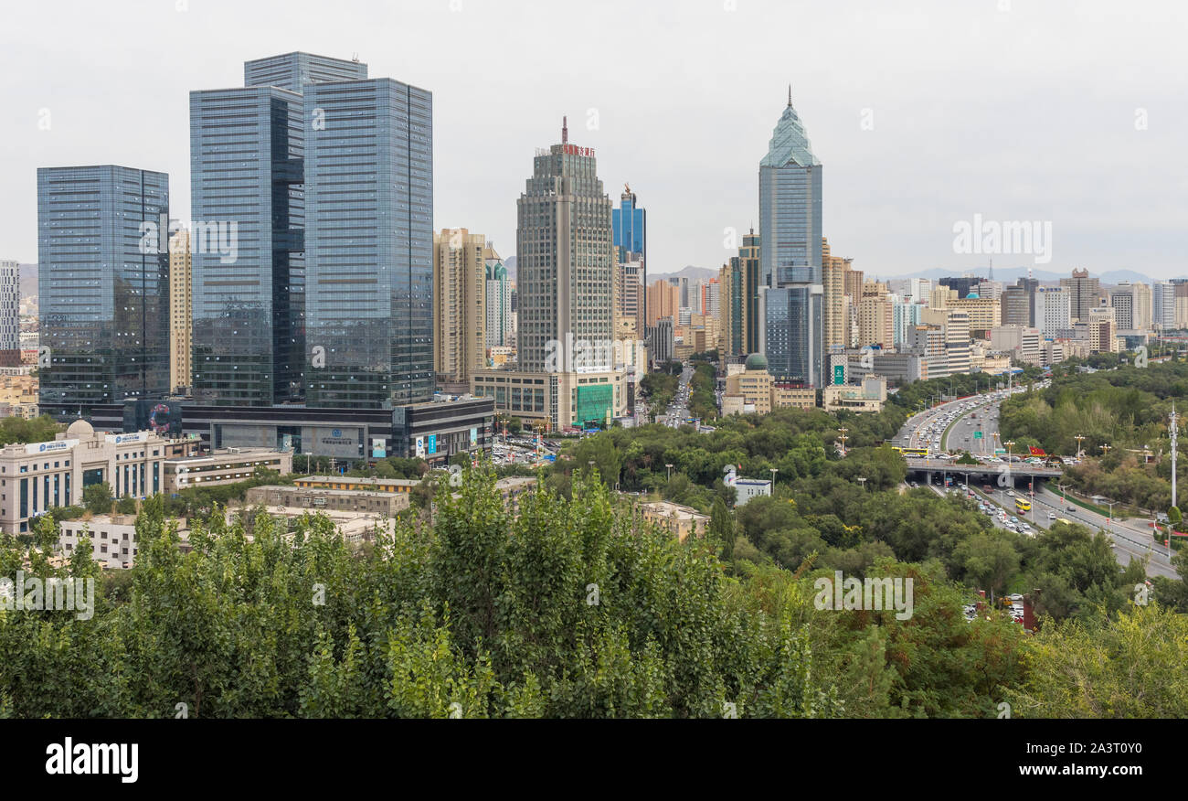 Urumqi, China - capital of the Xinjiang Uygur Autonomous Region, Urumqi ...