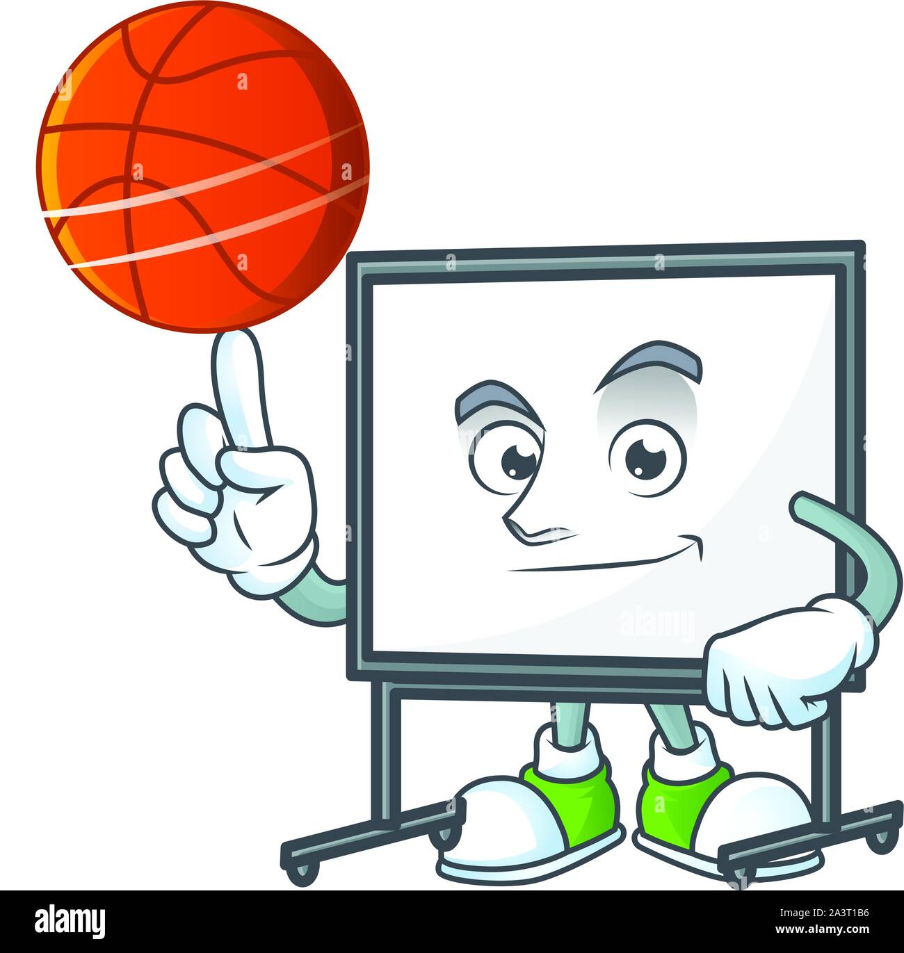 With basketball white board for a teaching equipment Stock Vector Image ...