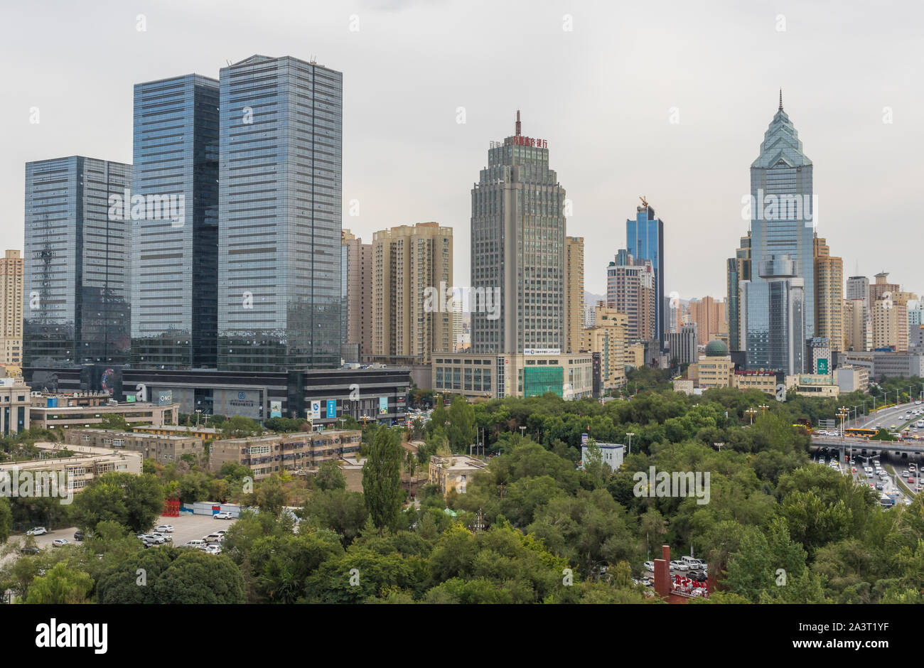 Urumqi, China - capital of the Xinjiang Uygur Autonomous Region, Urumqi ...
