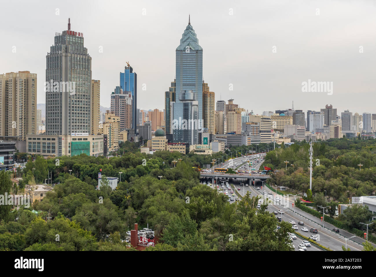 Urumqi, China - capital of the Xinjiang Uygur Autonomous Region, Urumqi ...