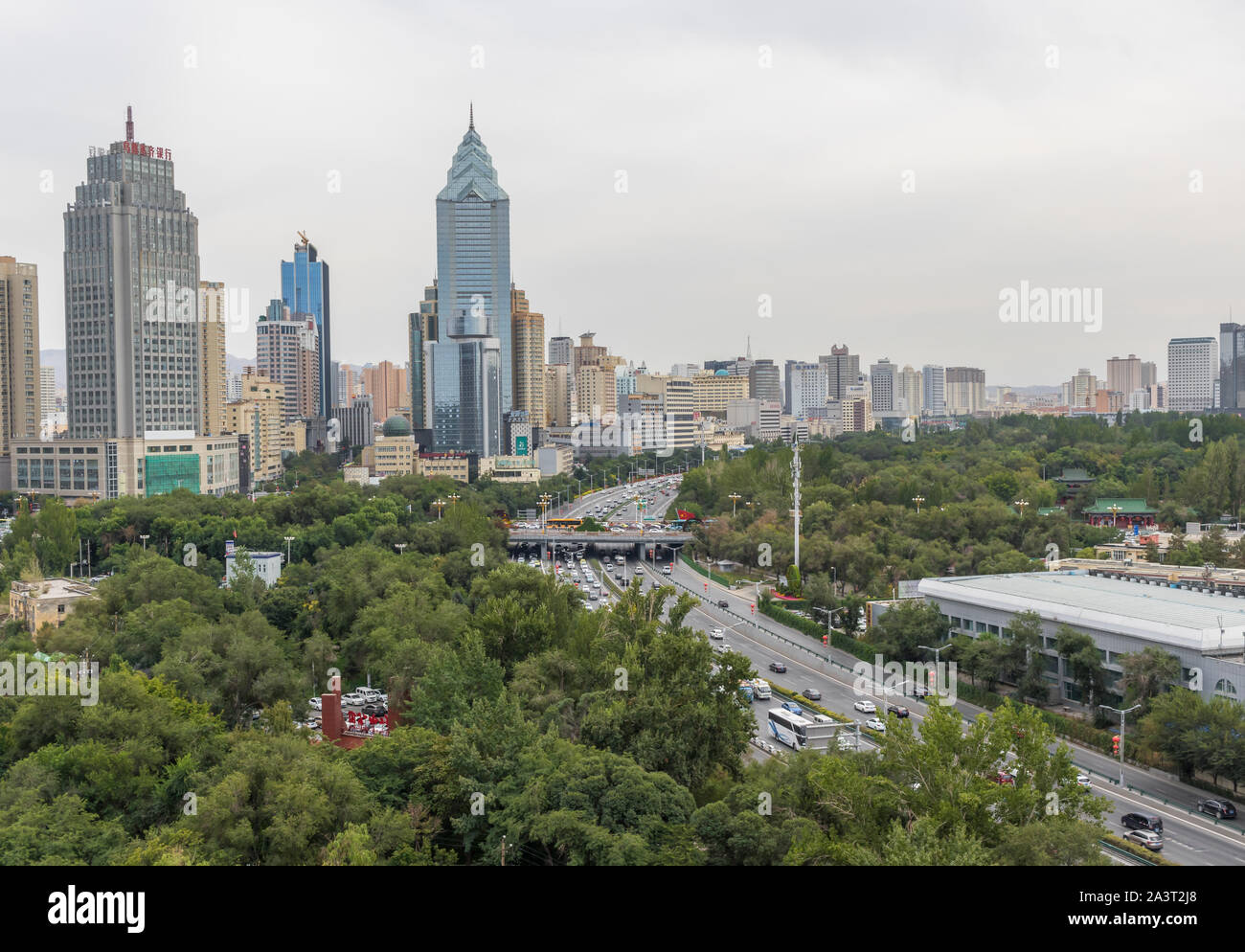 Urumqi, China - capital of the Xinjiang Uygur Autonomous Region, Urumqi ...
