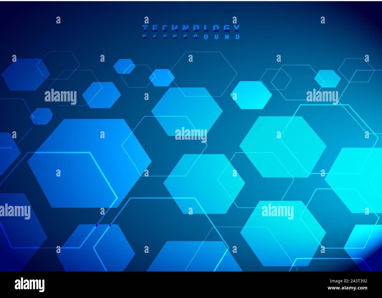 Technology background hexagon modern design digital connect line style ...