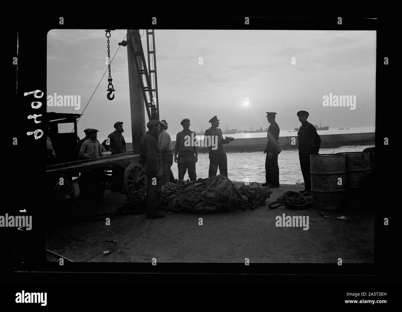 Harbour setting Black and White Stock Photos & Images - Alamy