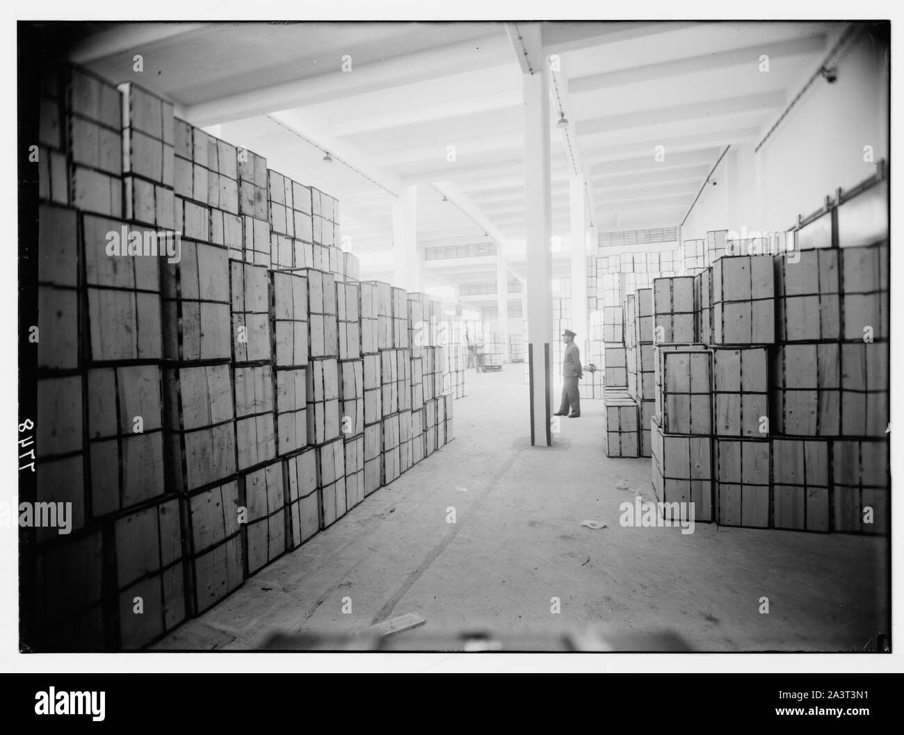 Tel Aviv. Large concrete store-house. Interior Stock Photo - Alamy