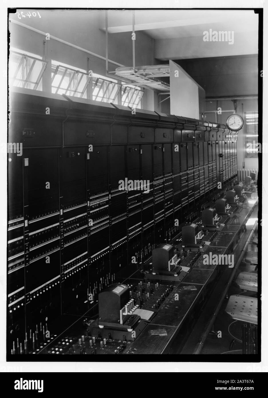 Teliprinter [i.e., teleprinter] in the police barracks Stock Photo - Alamy