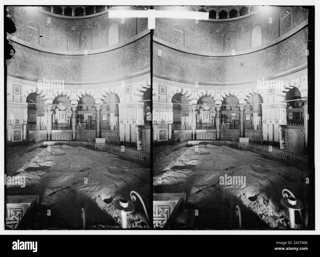 Mosque dome temple mount Black and White Stock Photos & Images - Alamy