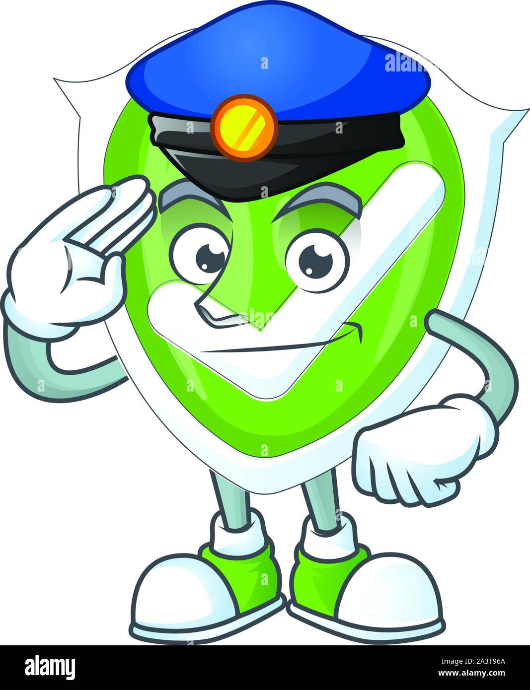 Police checkmark shield for symbol a protection Stock Vector Image ...