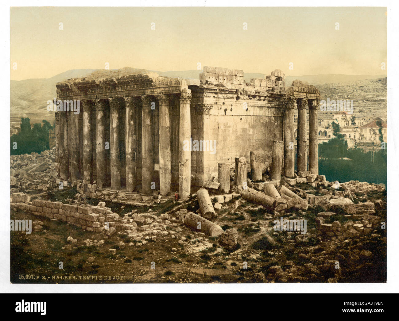 Temple of Jupiter, exterior, Baalbek, Holy Land, (i.e., Ba'labakk ...