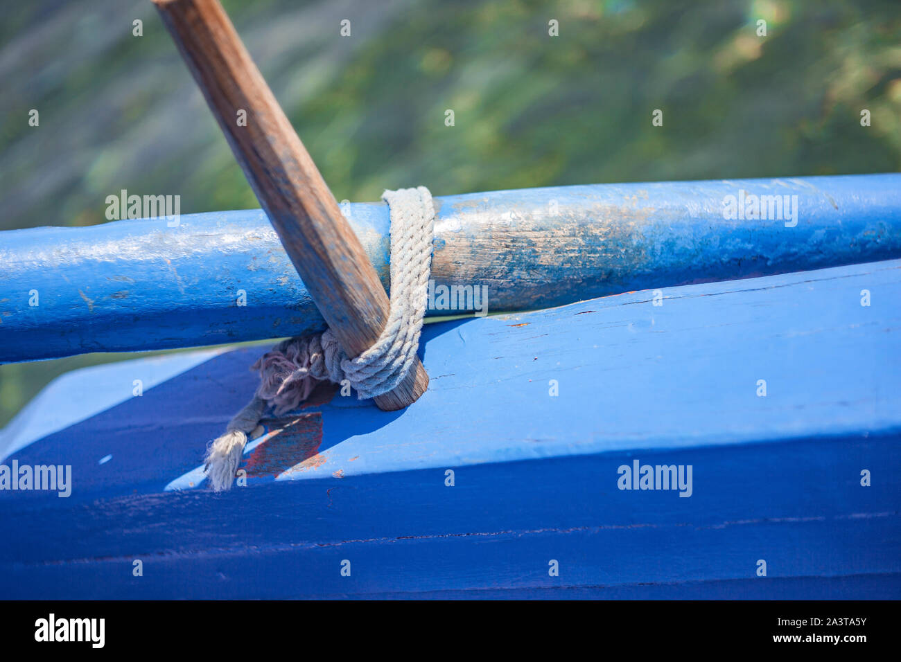 Boat oar attachment 2 Stock Photo - Alamy