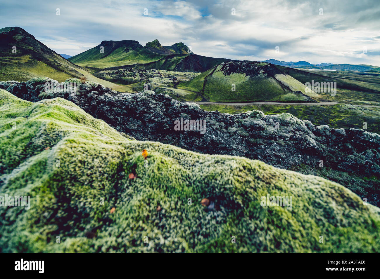 Surreal and colorful landscape of Iceland Stock Photo - Alamy