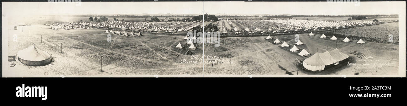 Tent City, Camp Dodge, Iowa Stock Photo - Alamy