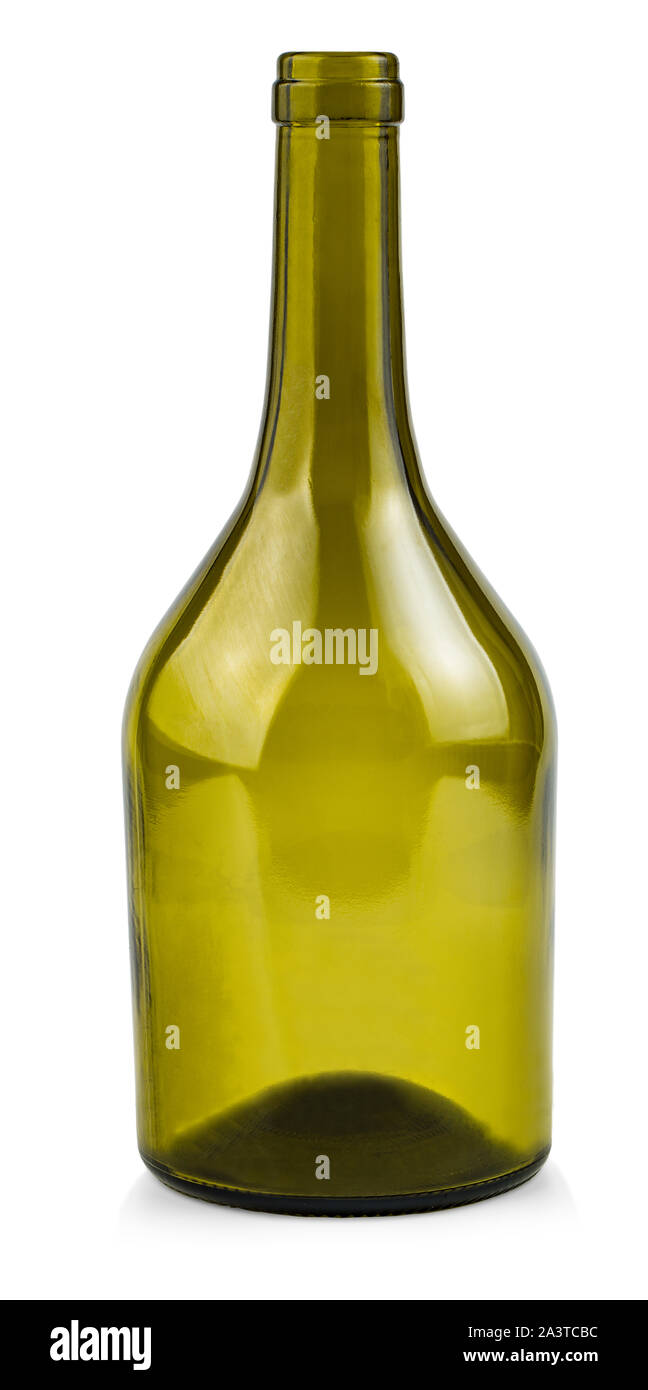 The empty bottle of wine isolated on a white background Stock Photo - Alamy