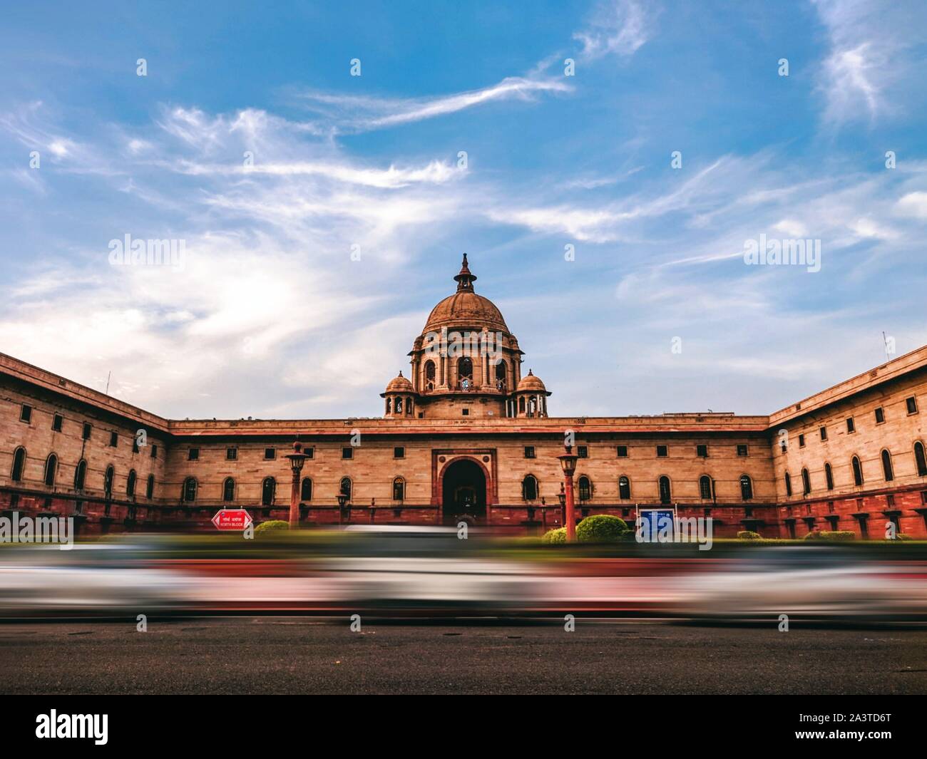 Beautiful Architecture of India. The Parliament of India Stock Photo ...