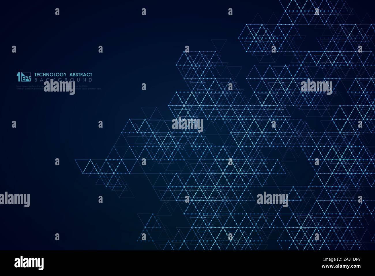 Abstract blue triangle pattern of 5G futuristic modern design ...