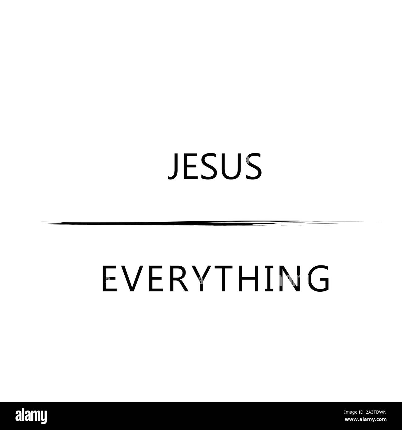 God is everything Stock Vector Images - Alamy