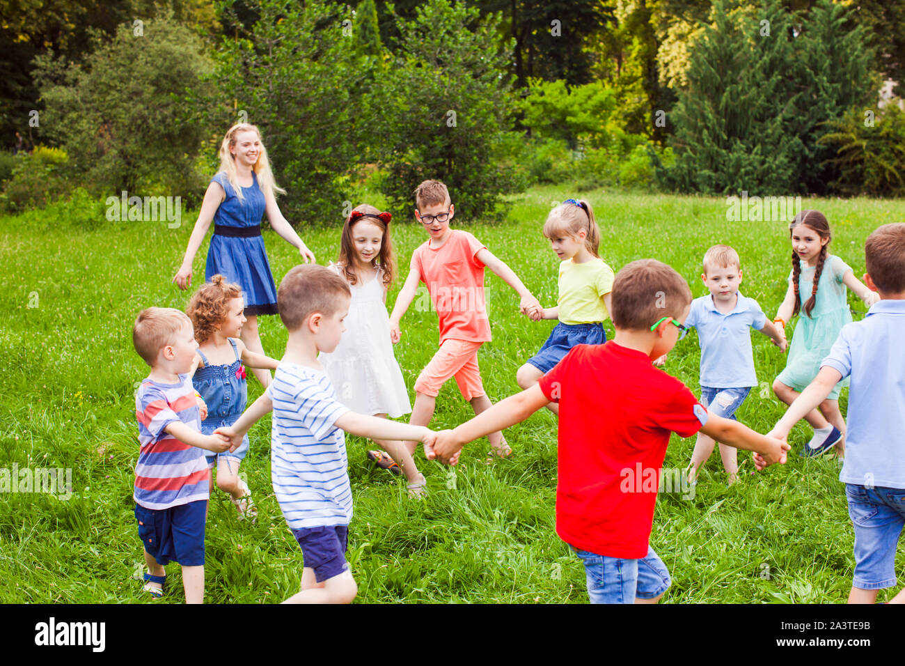 Children Dancing Outside
