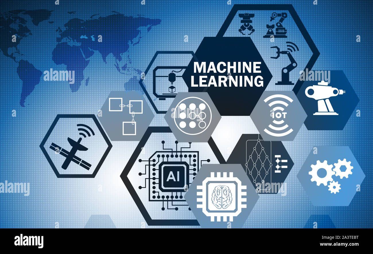 The machine learning computing concept of modern it technology Stock Photo - Alamy