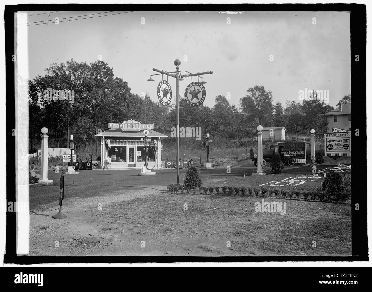 Texas Company, Benning Service Station Stock Photo - Alamy