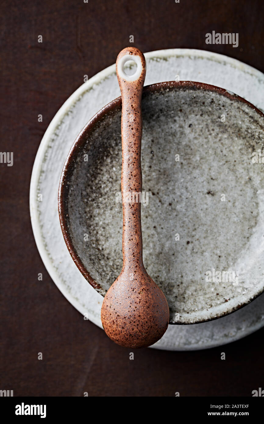 Still life with hand crafted japanese ceramic Stock Photo - Alamy
