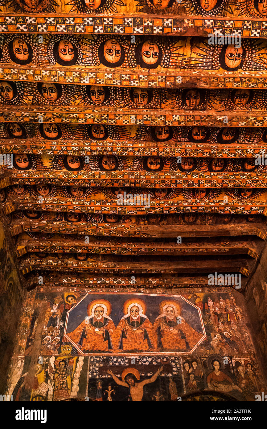 Debre Berhan Selassie Church in Gondar, Ethiopia Stock Photo - Alamy