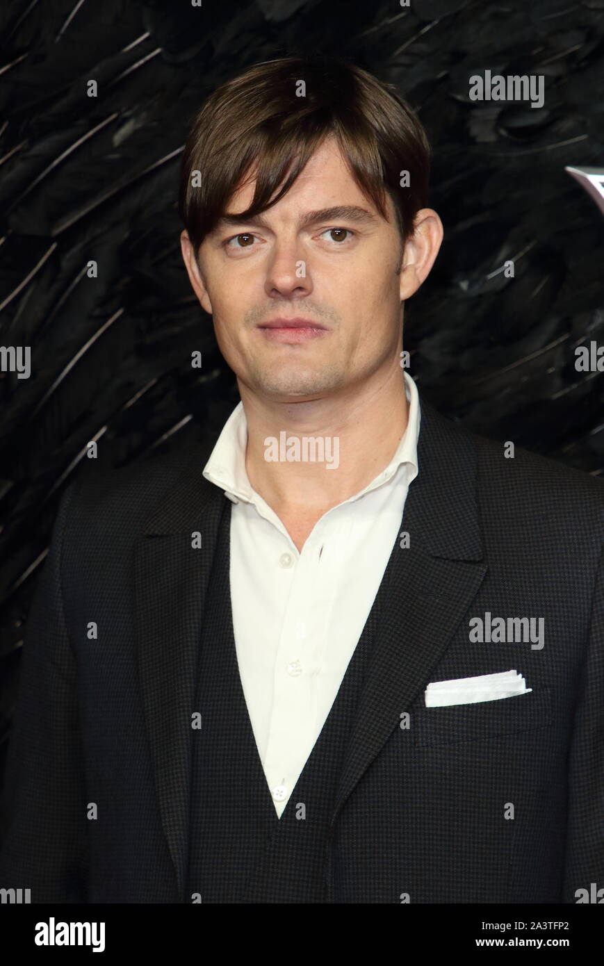Sam Riley attends the Maleficent: Mistress of Evil European Film ...