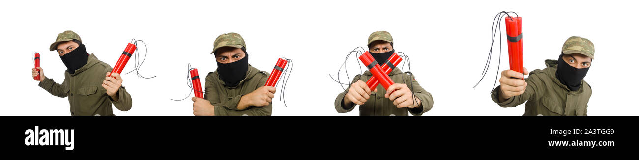 Man wearing horror mask Cut Out Stock Images & Pictures - Alamy