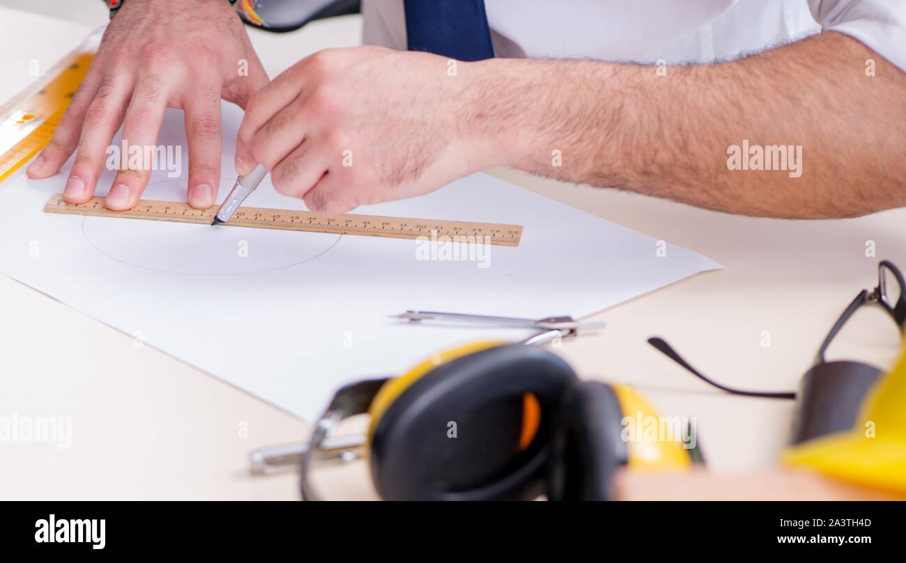 Architecture student drafting table hi-res stock photography and images ...