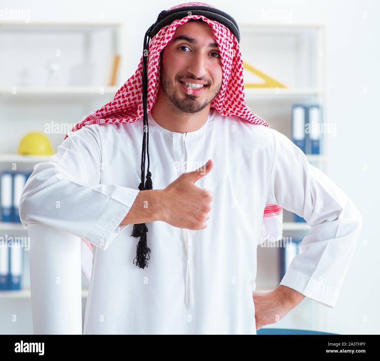 The arab engineer working on new project Stock Photo - Alamy