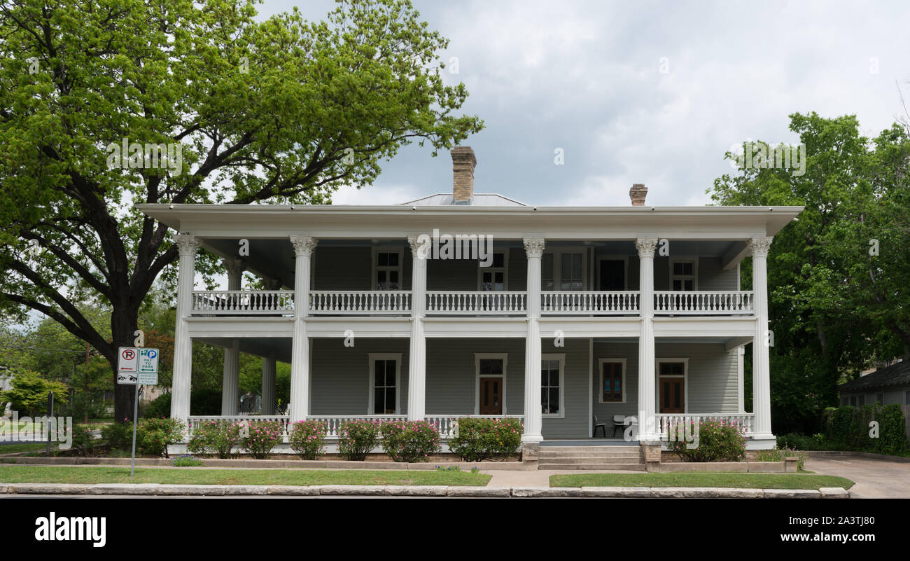 The 1887 Moore-Flack House in Austin, Texas Stock Photo - Alamy