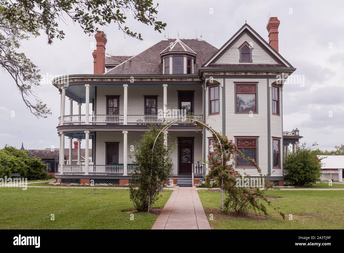The 1890s Davis House at the George Ranch Historical Park, a 20,000 ...