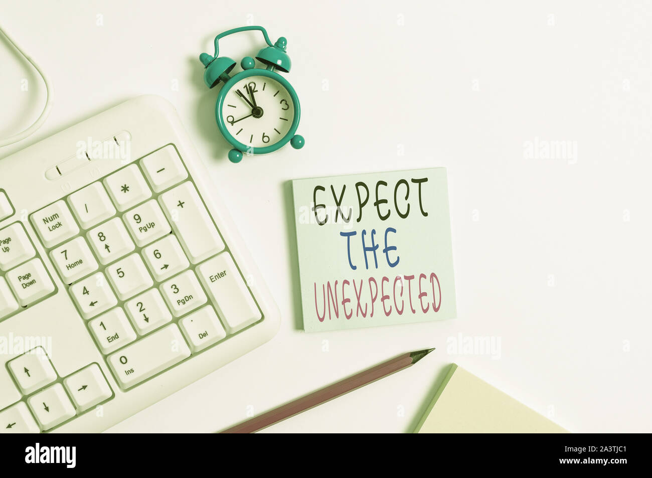 Conceptual hand writing showing Expect The Unexpected. Concept meaning ...