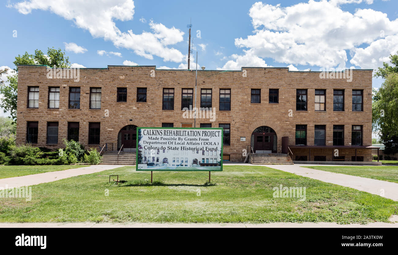 The 1930s rusticated-limestone Cortez School Administration Building ...