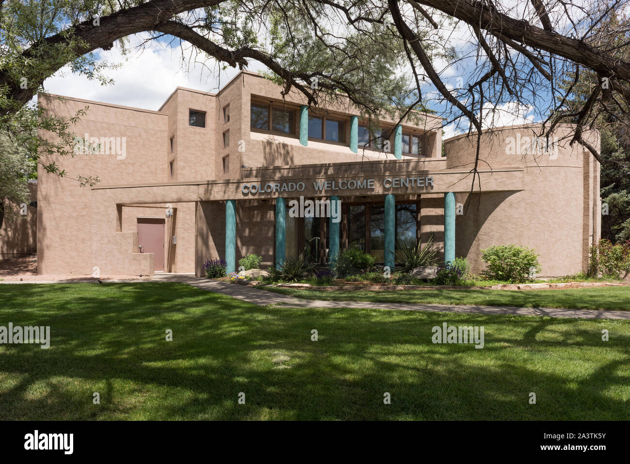 The 1987 Colorado Welcome Center, designed by Dean Brookie in Cortez ...