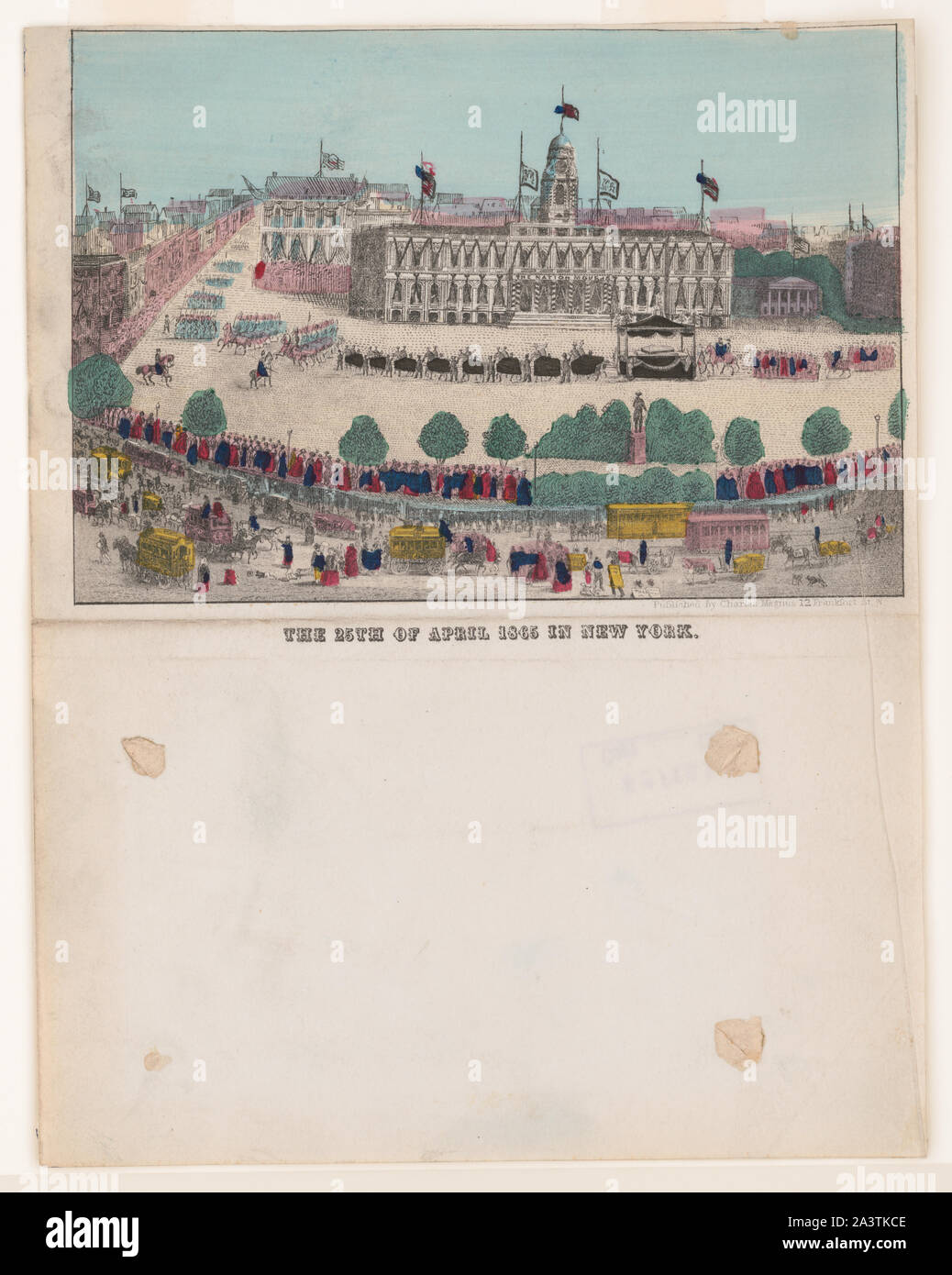 The 25th of April 1865 in New York Stock Photo - Alamy