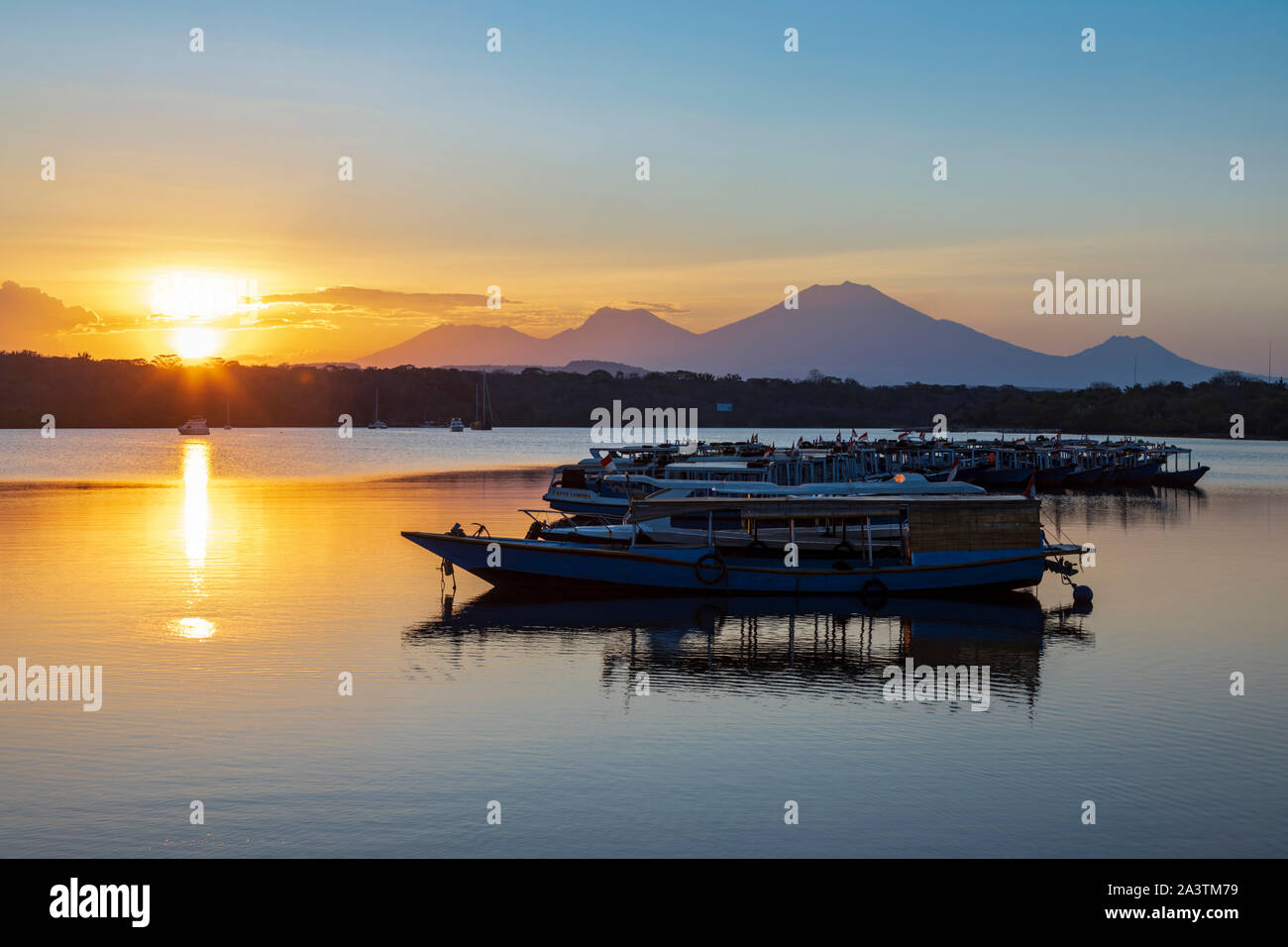 View of the East Javan statovolcanoes Raung, Pendil, Ijen and Kukusan ...