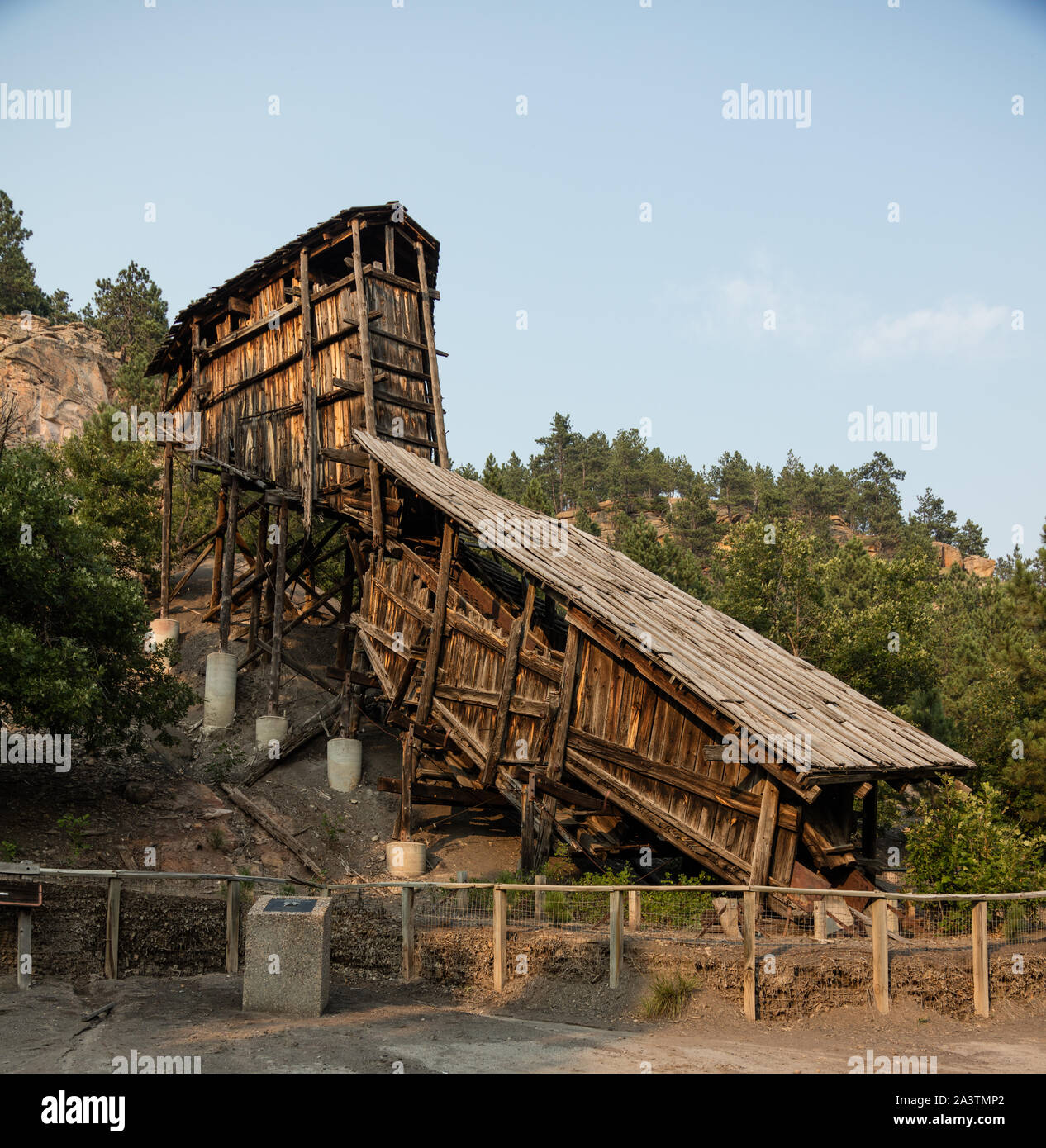 The Aladdin Tipple in Aladdin, Wyoming, one of the last surviving coal ...