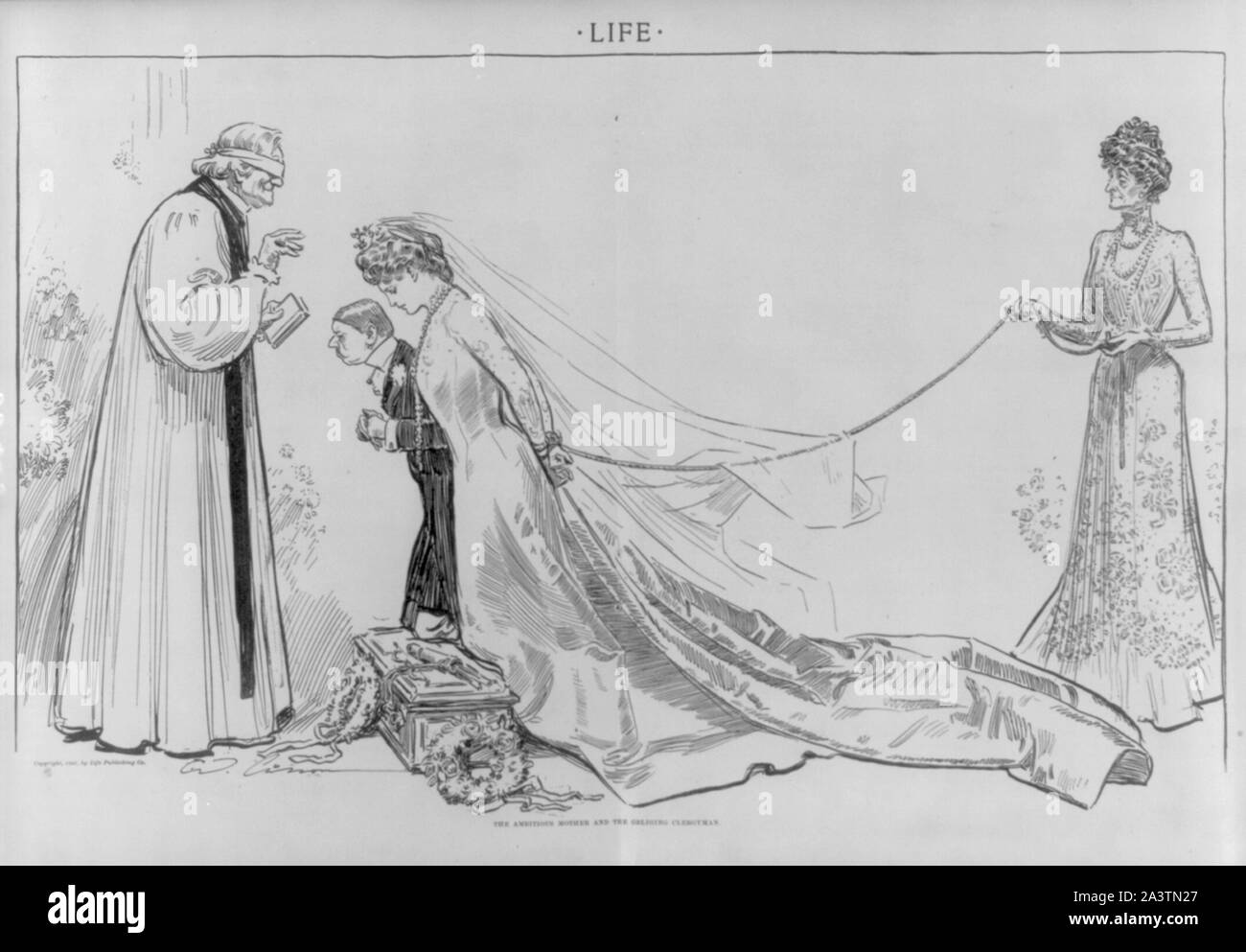 The Ambitious Mother and the Obliging Clergyman Stock Photo - Alamy