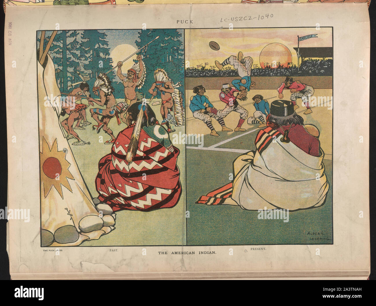 The American Indian Past. Present / / Albert Levering Stock Photo - Alamy