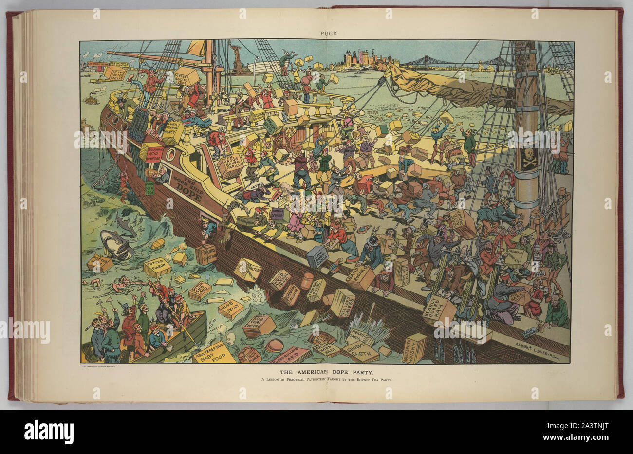 The American dope party / Albert Levering Stock Photo - Alamy