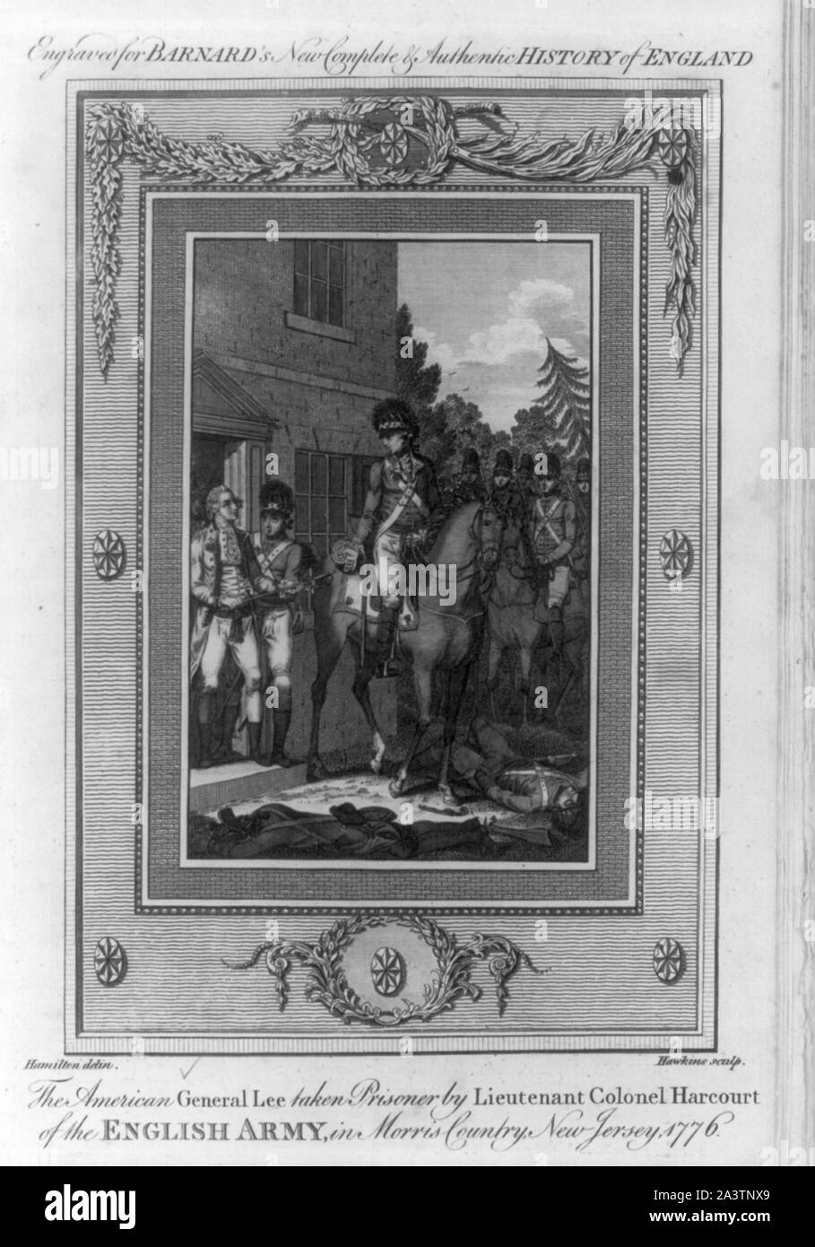 The American general Lee taken prisoner by lieutenant colonel Harcourt ...