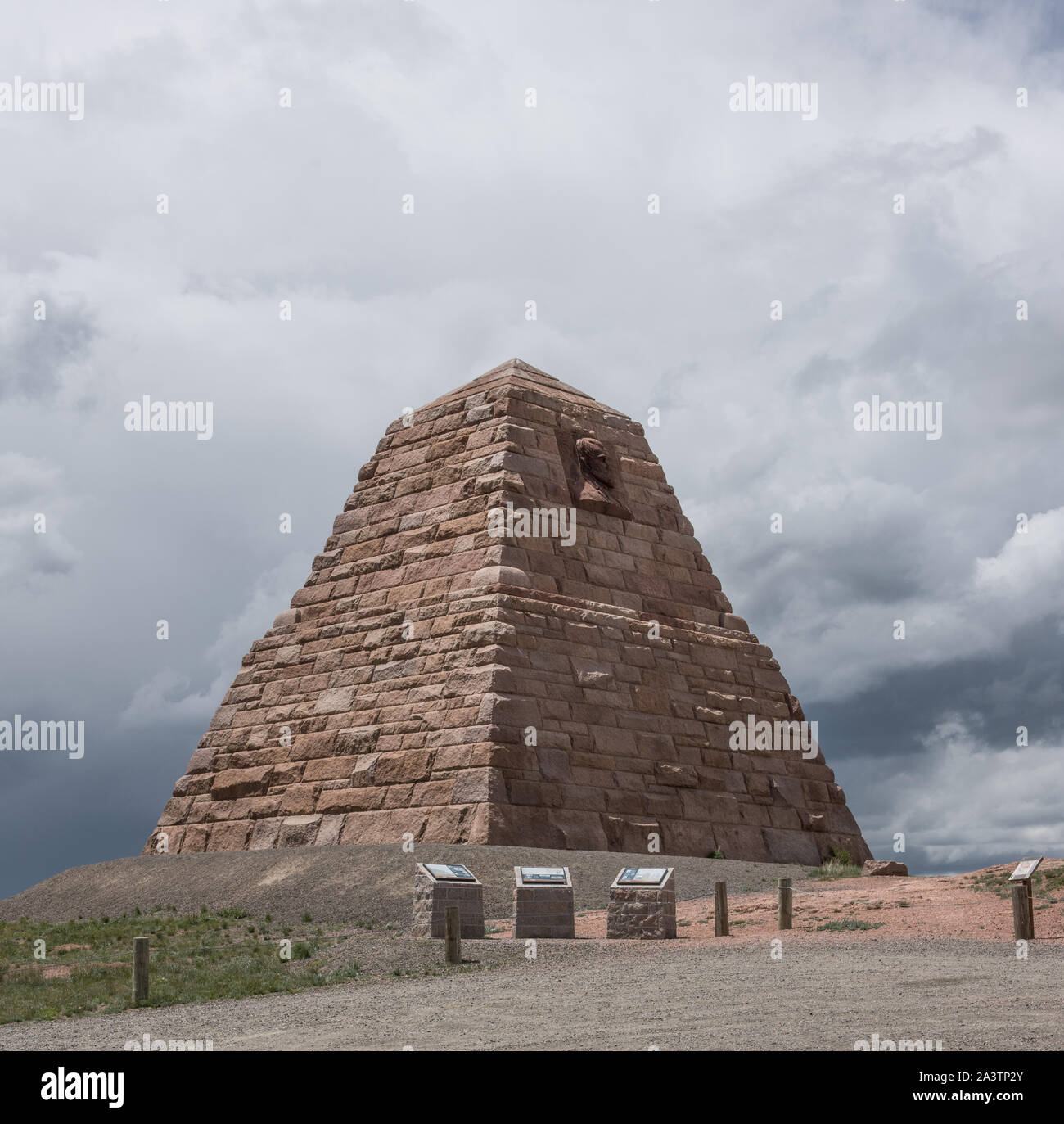 The Ames Monument, erected in 1880 in a desolate stretch of rural ...