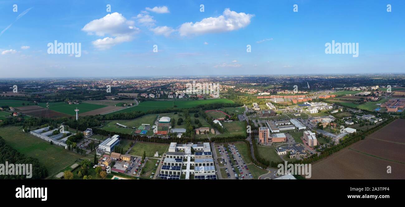 Aerial view of the Campus of the University of Parma / Italy Stock ...