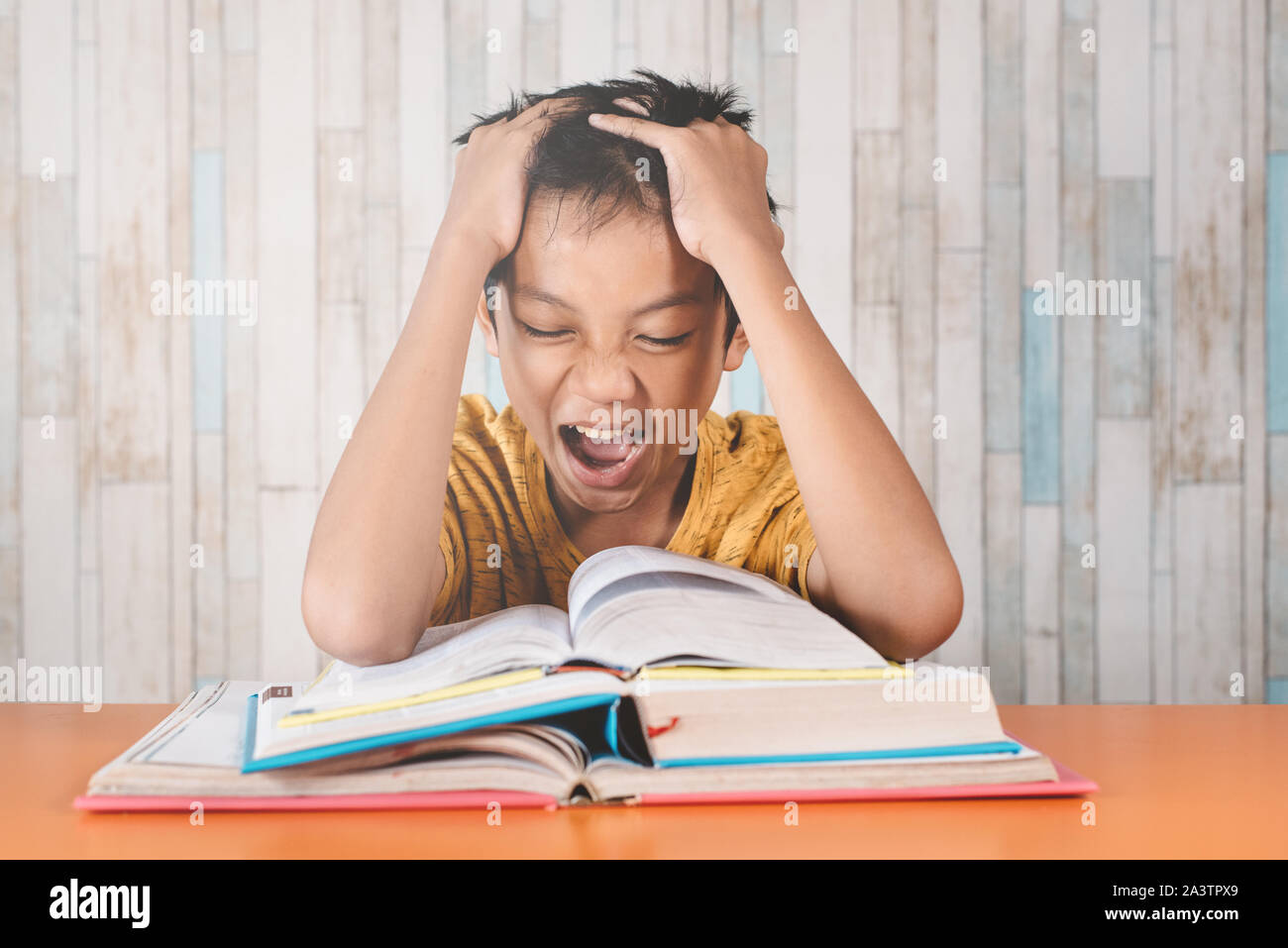 Depressed asian teen hi-res stock photography and images - Alamy