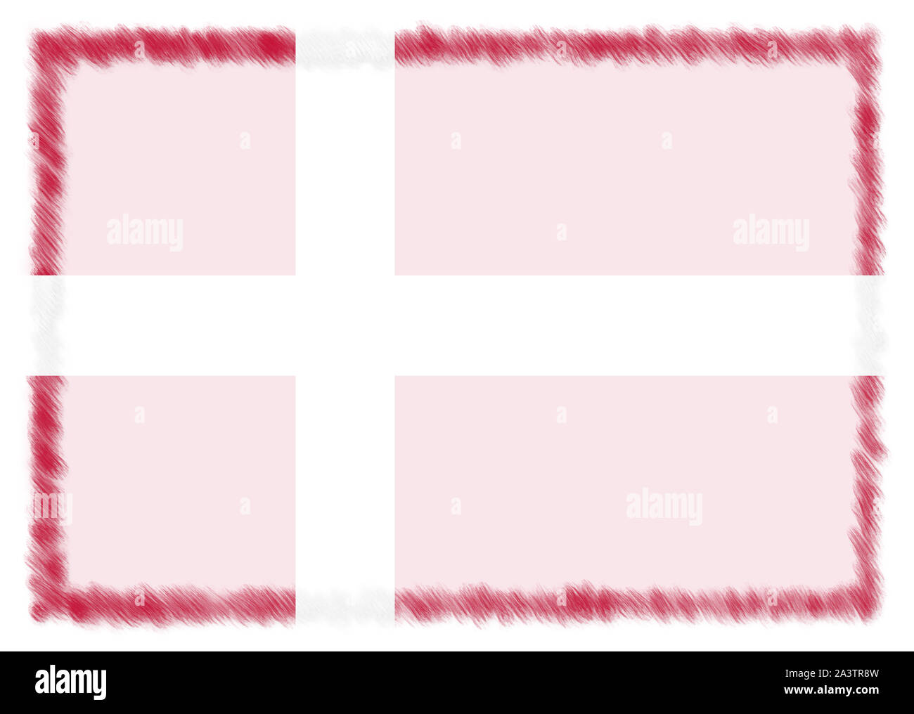 Border made with Denmark national flag. Brush stroke frame. Template ...
