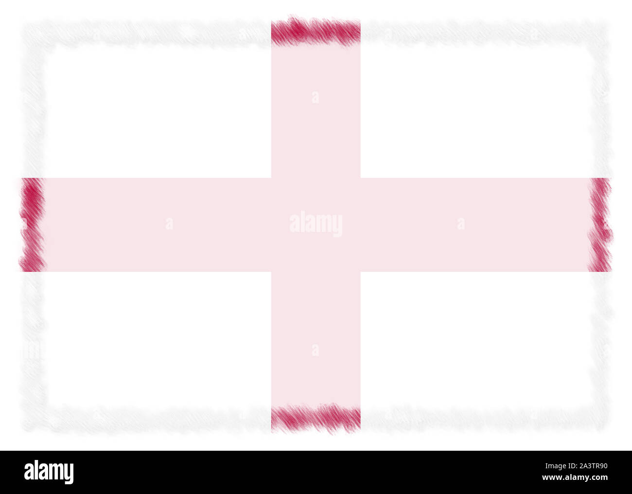 Border made with England national flag. Brush stroke frame. Template ...