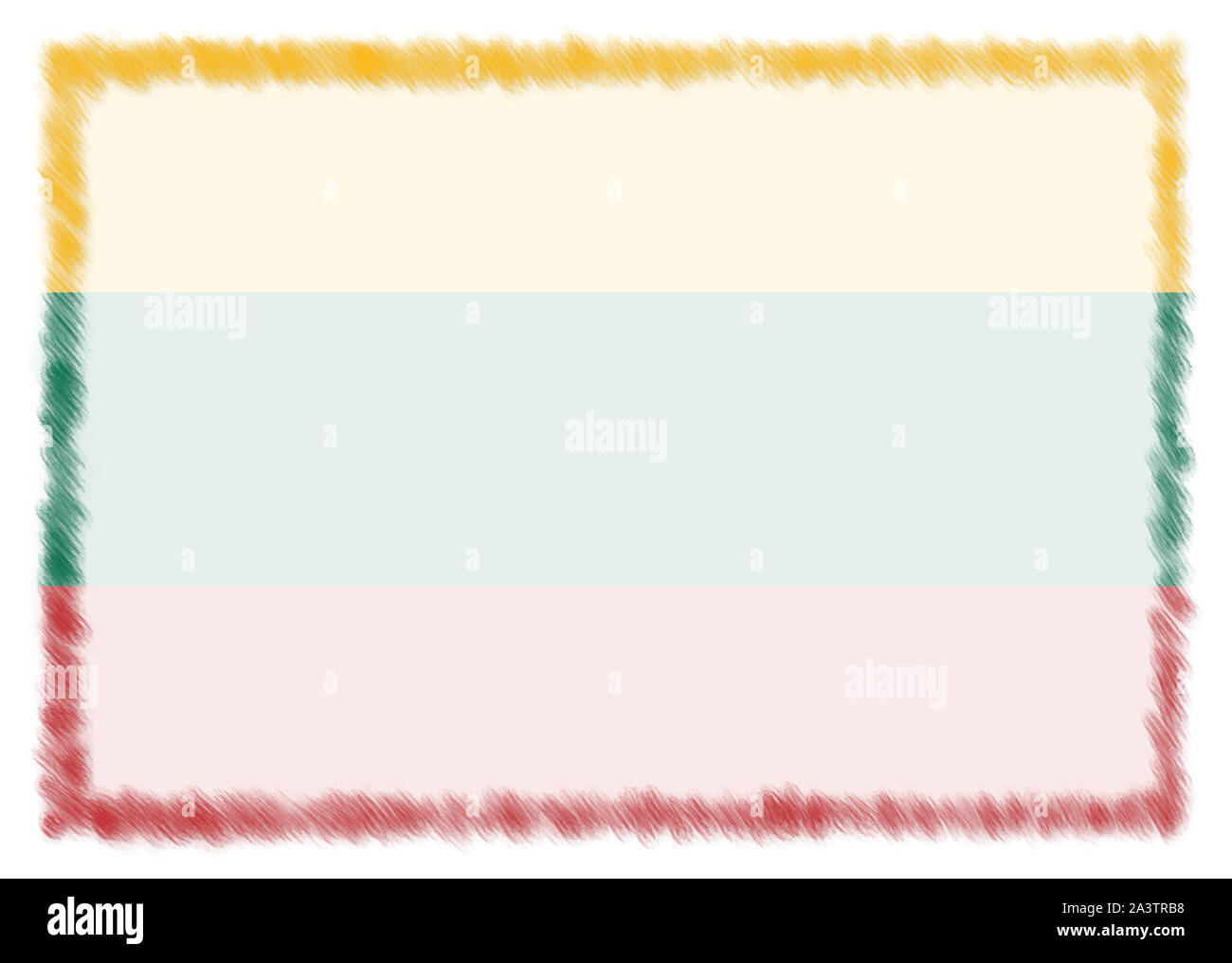 Border made with Lithuania national flag. Brush stroke frame. Template ...