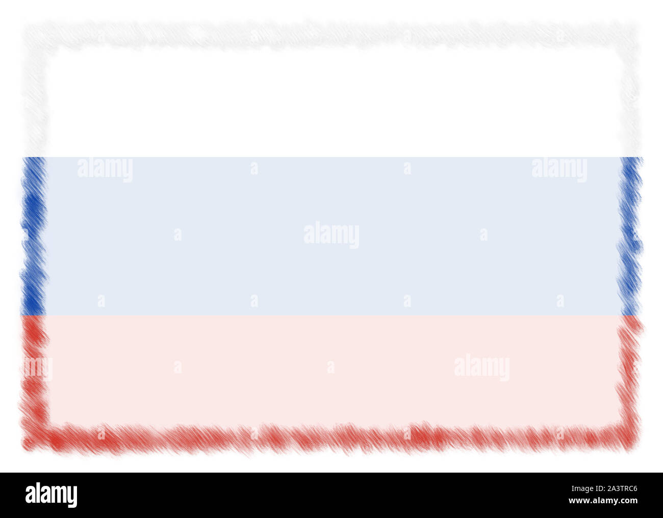 Border made with Russia national flag. Brush stroke frame. Template ...