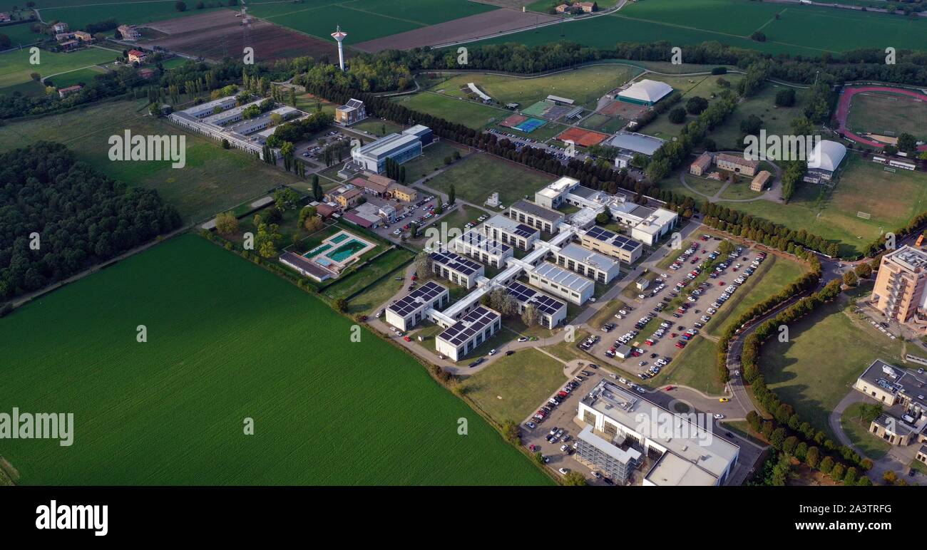 Aerial view of the Campus of the University of Parma / Italy Stock ...