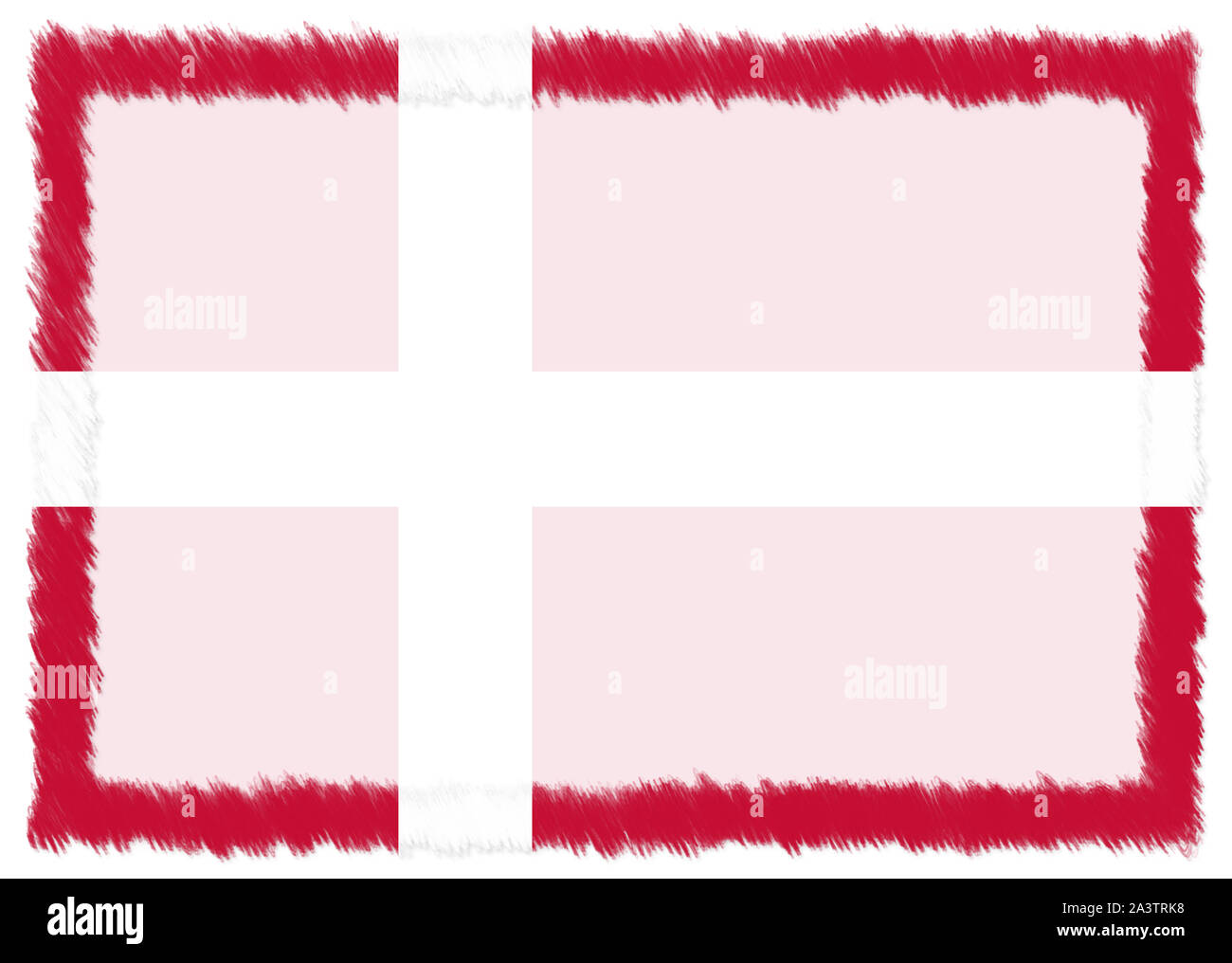 Border made with Denmark national flag. Brush stroke frame. Template ...