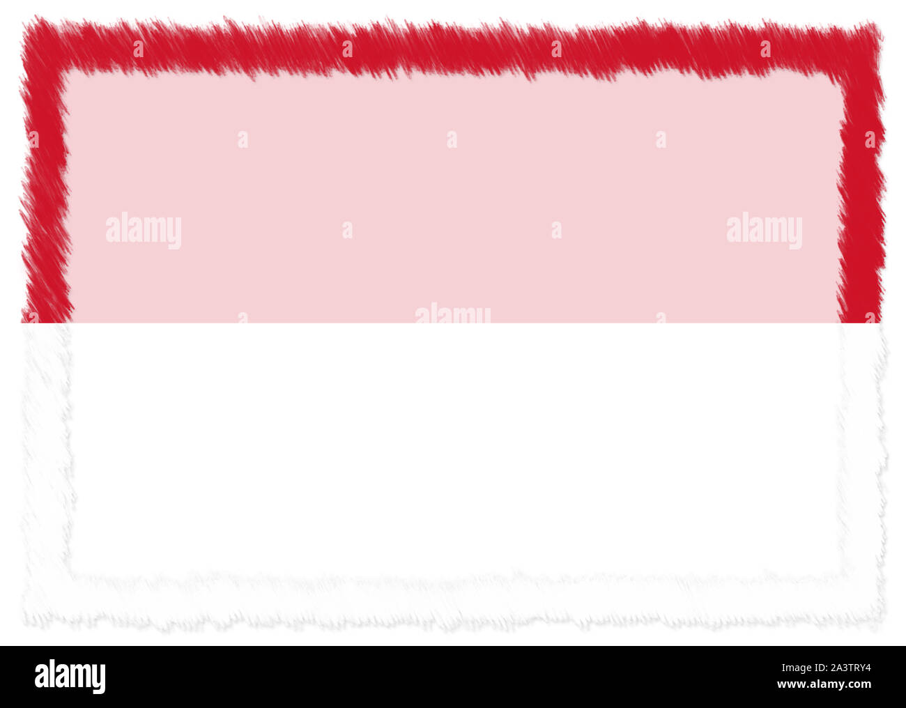 Border made with Monaco national flag. Brush stroke frame. Template ...